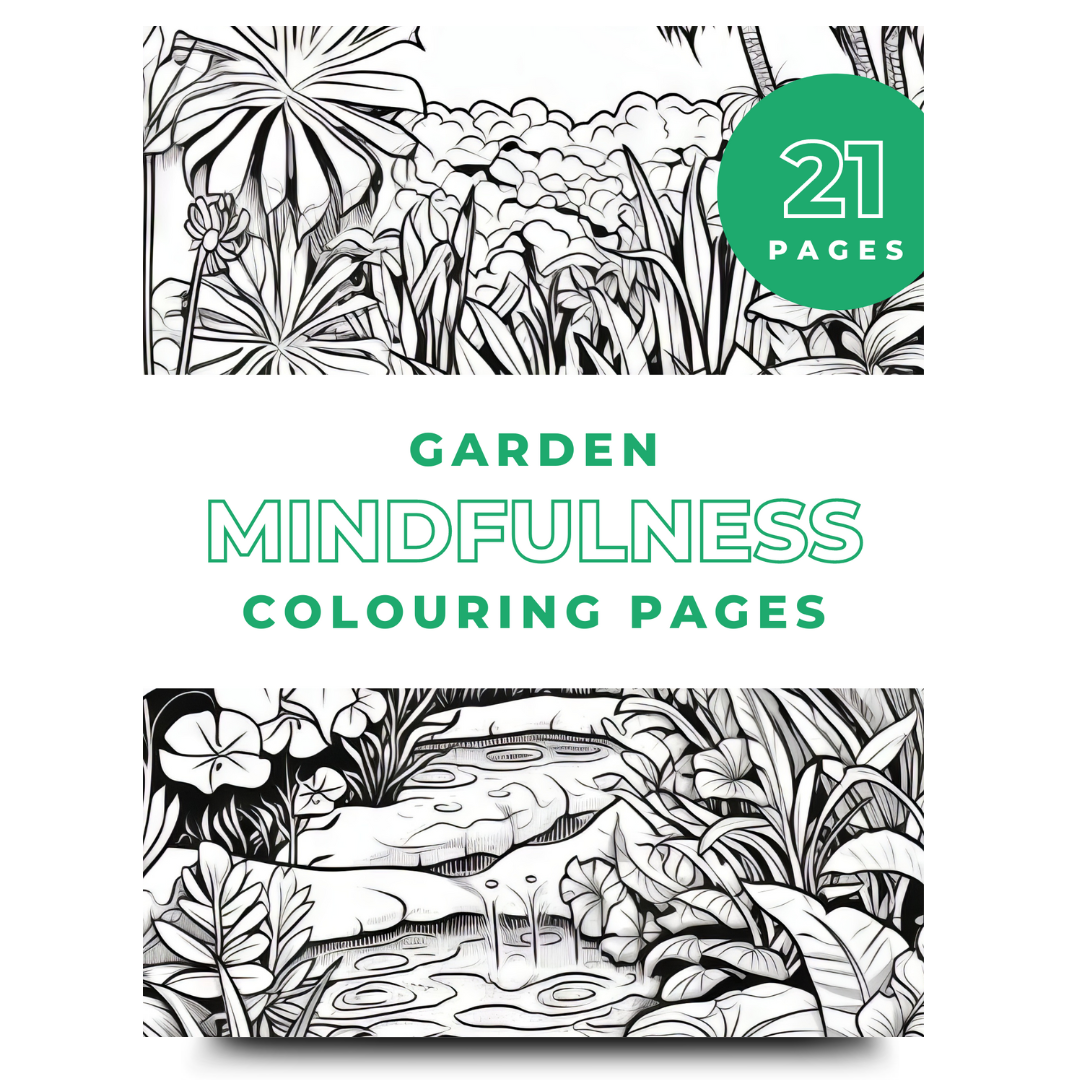 Mindfulness Garden Colouring Pages